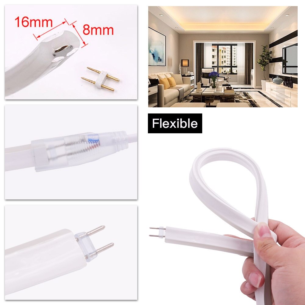 2 pin I L T Shape Corner Connector for 110V 220V 8x16MM Single Color ...