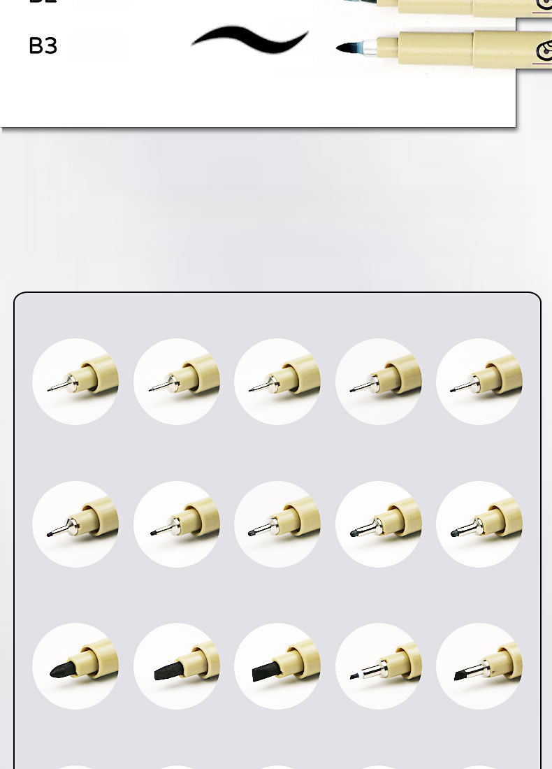 Sakura Hook Pen Waterproof Needle Pen Hand drawn Design Sketch Needle ...