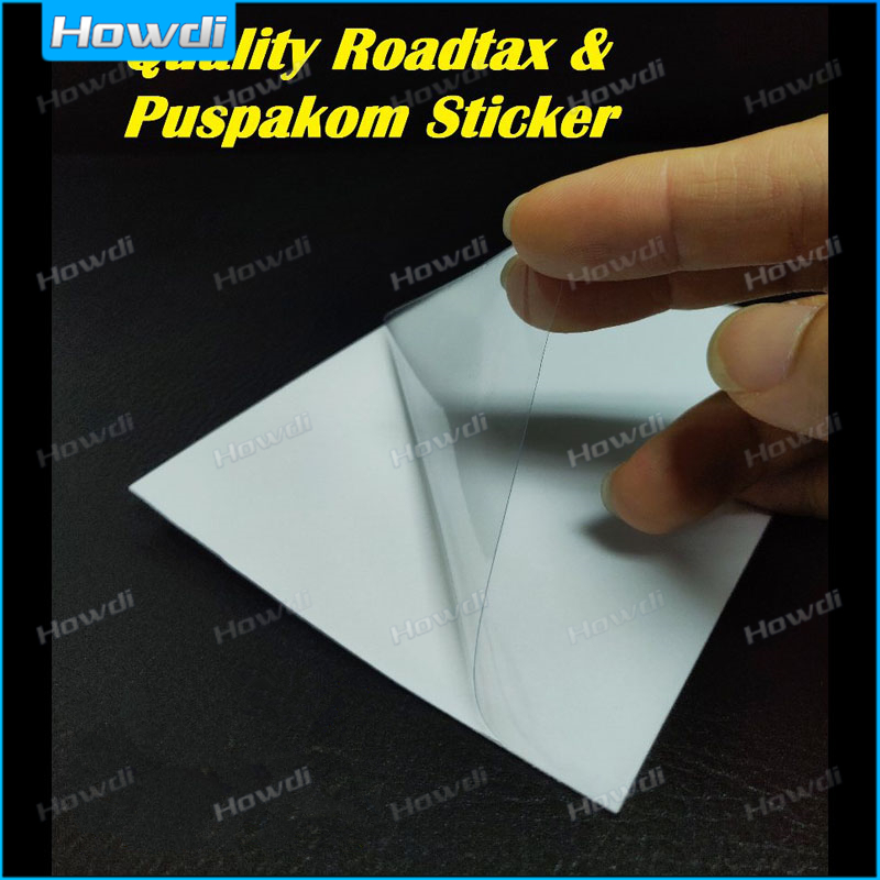 2pcs Roadtax Sticker RFID Sticker Transparent Clear | Shopee Malaysia