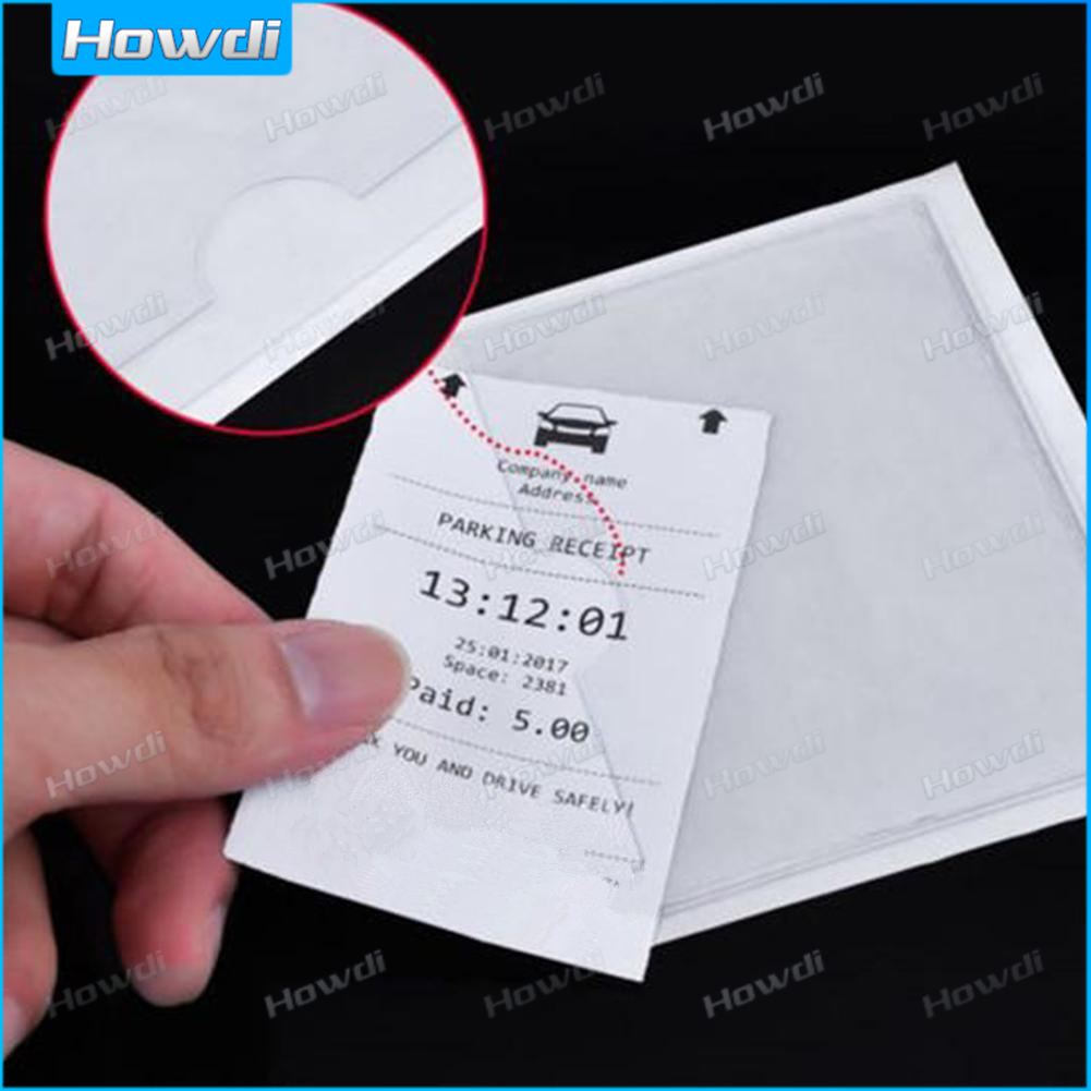 Car Windshield Transparent Card Holder Parking Pass Label Set Portable ...