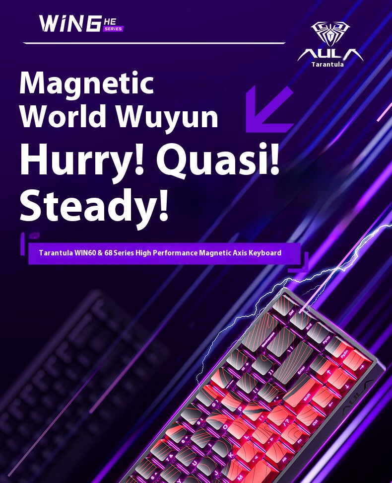 AULA WiN 60/68HE Magnetic Switch Mechanical keyboard RT game FPS ...