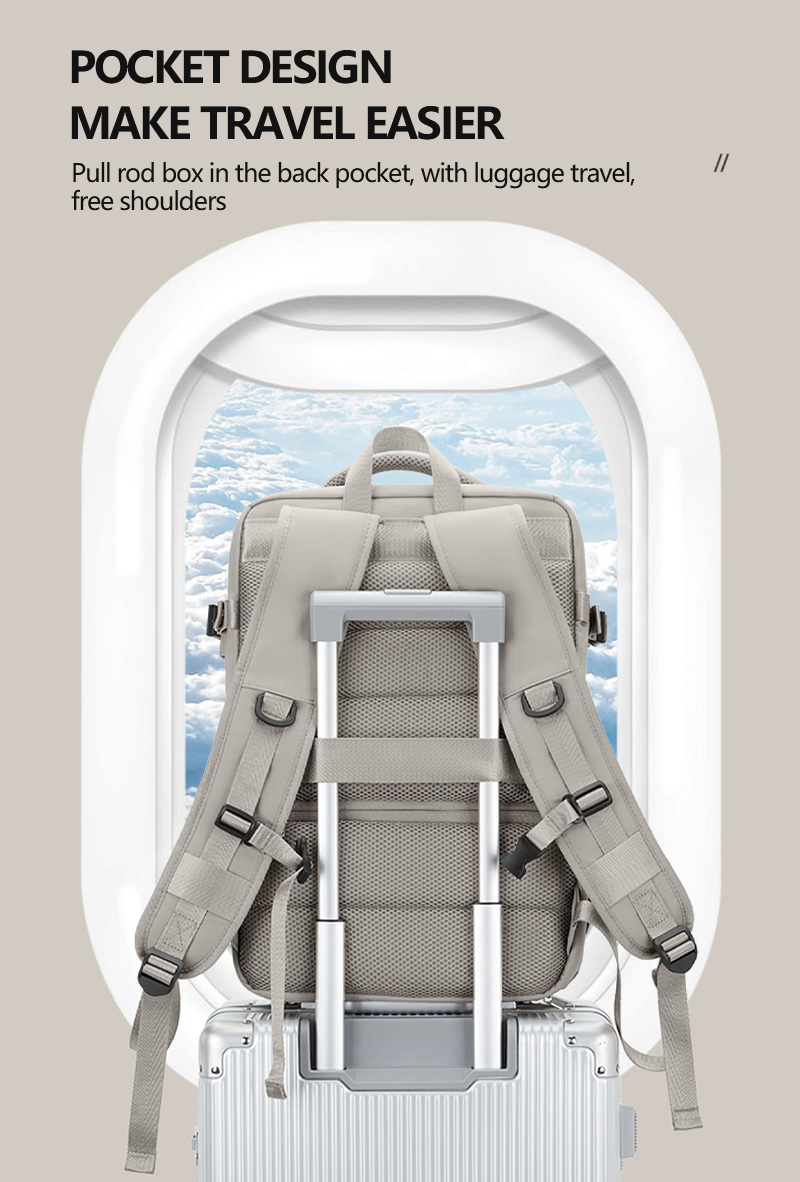 Waterproof Expandable Travel Backpack Men Multifunction 16 inch Laptop ...