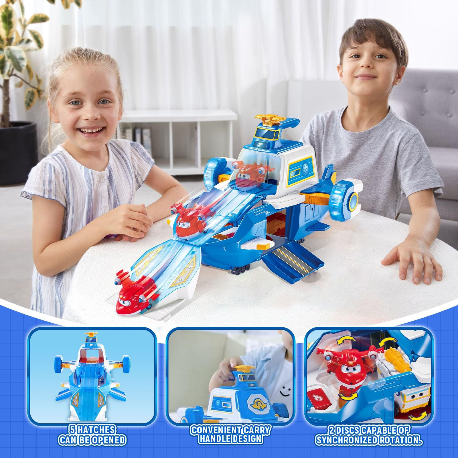 26cm Super Wings Headquarters Base Air Moving Base Toys with Ejector ...
