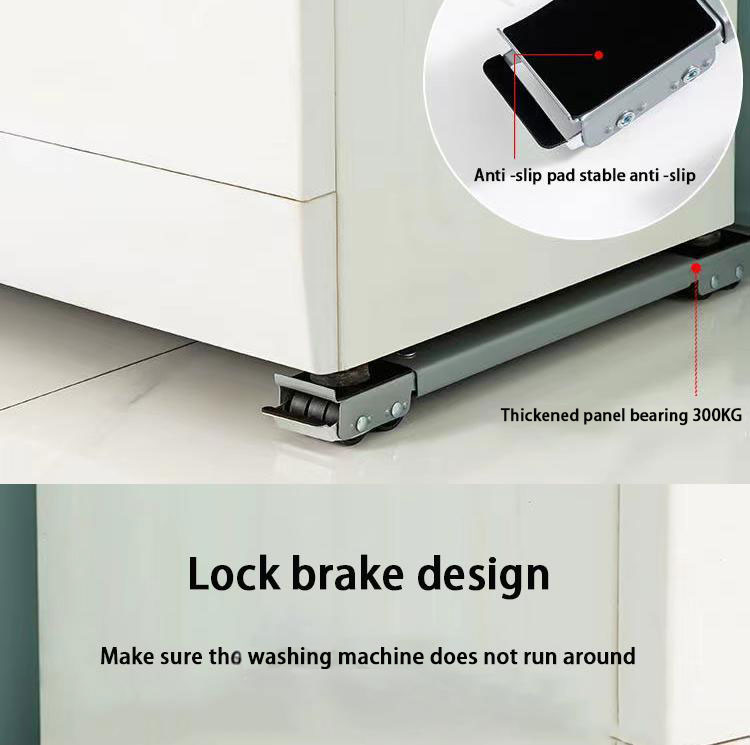 Easily bear 800kg Washing machine stand Base with wheels adjustable ...