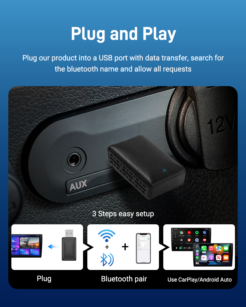 NEW Wireless Mini Box 2in1 CarPlay Android Auto Wireless Mini Box ...