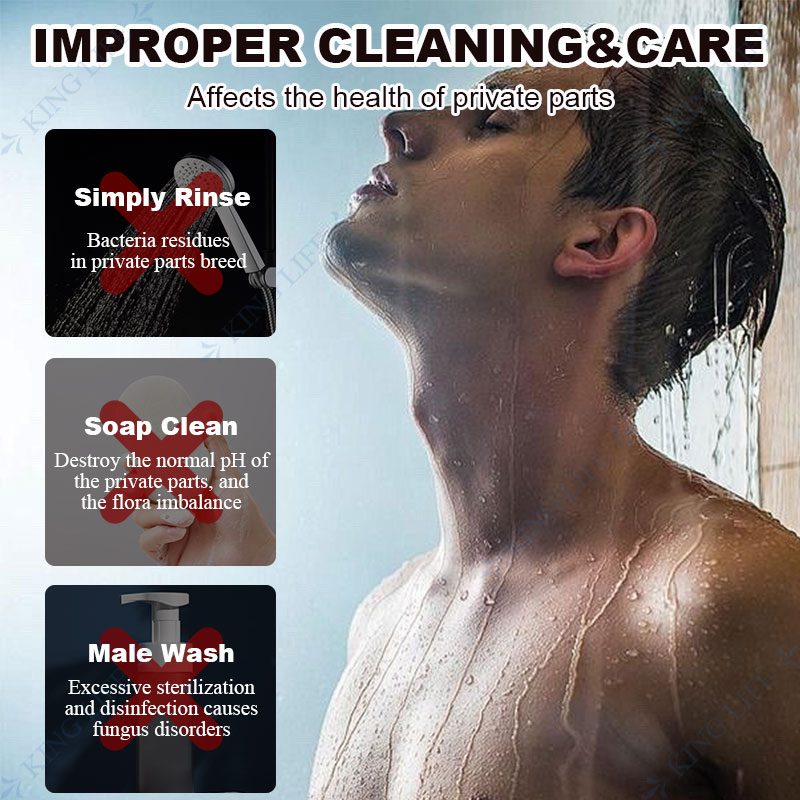 Men's Intimate Care Cleansing Mousse 60ml Private Part Wash– Gentle ...