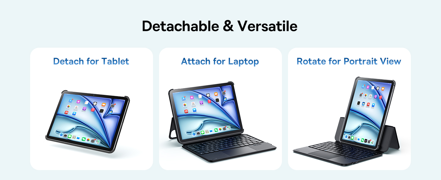 Baseus Brilliance Series 2 Detachable Keyboard Case for Pad Pro 11/12.9 ...