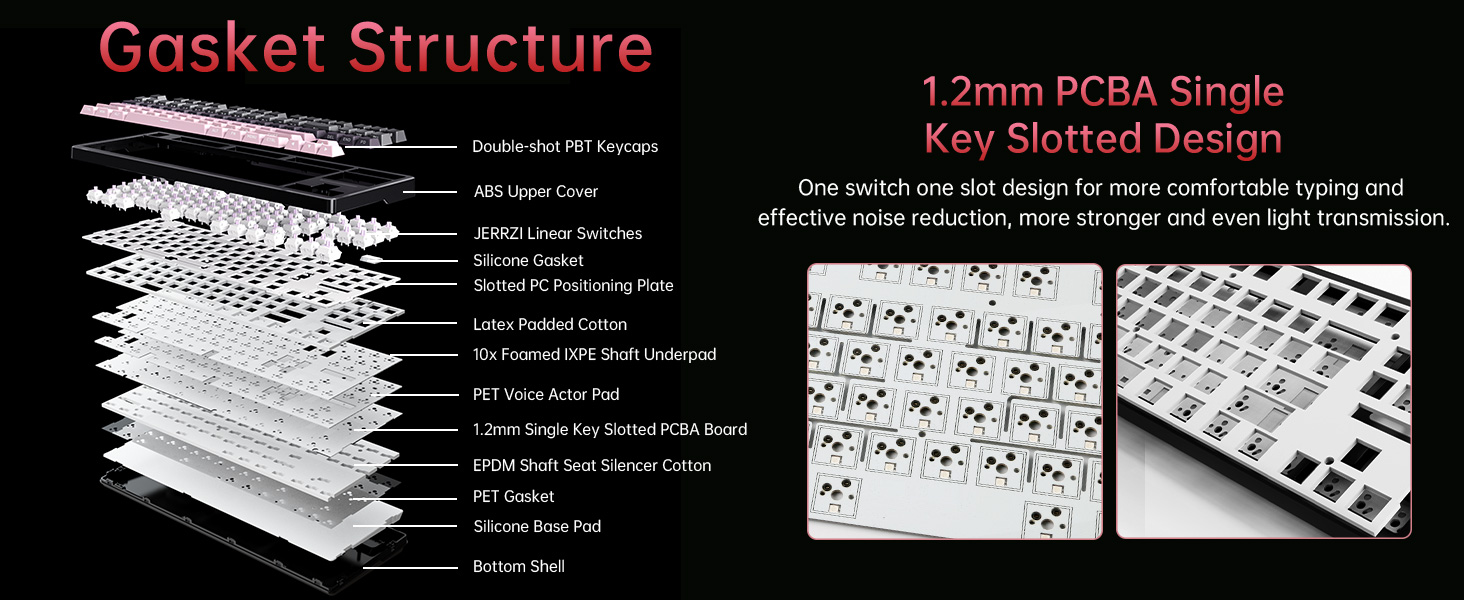 DELUX KM87PRO PBT Programmable Rechargeable 4000/8000MAH 87 Keys 2.4G ...