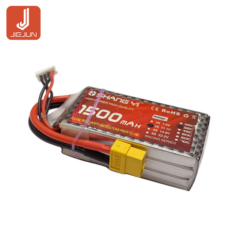 Model aircraft lithium battery 11.1V 2S3S4S1500mah high rate 35C50C70C ...