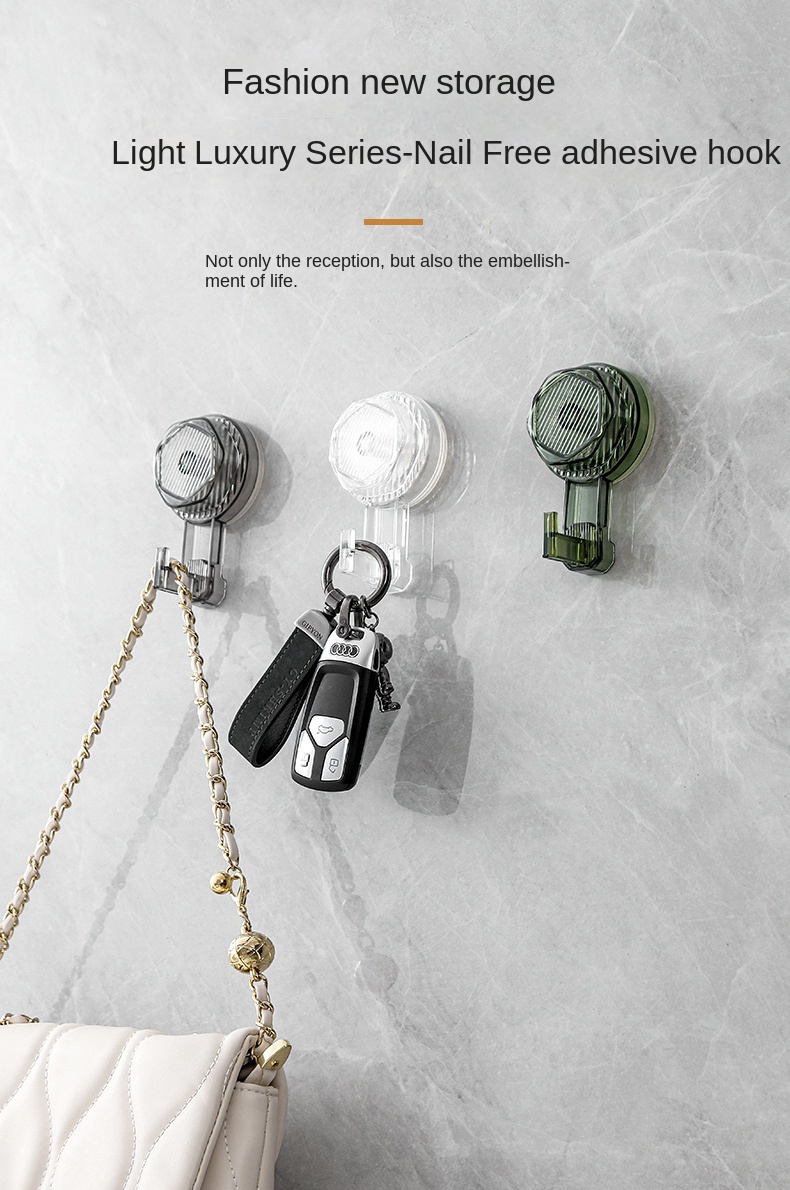 Strong suction cup hooks no-hole bathroom behind the door non-marking ...