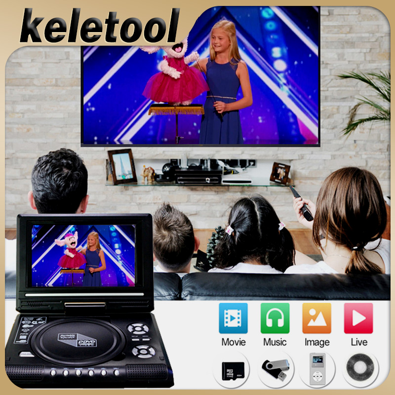 dvd player cd player radio CD Mp4 player 7.8-inch 270 Rotary portable ...