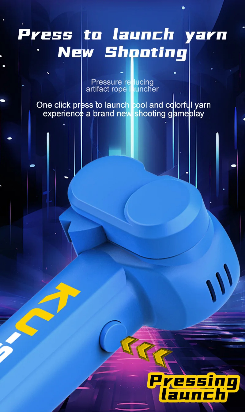 (Local Stock) String Rope Glow in The Dark Rope Launcher Toy Portable ...