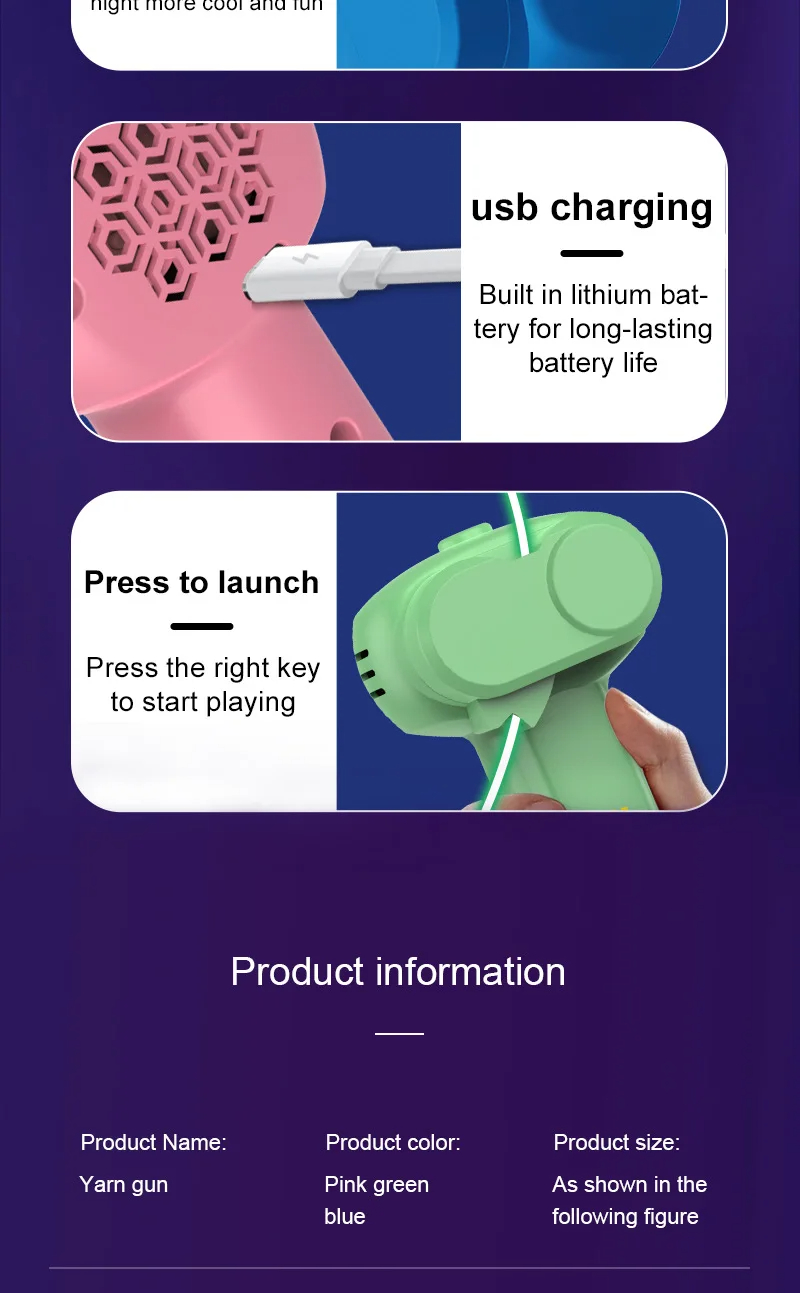 (Local Stock) String Rope Glow in The Dark Rope Launcher Toy Portable ...