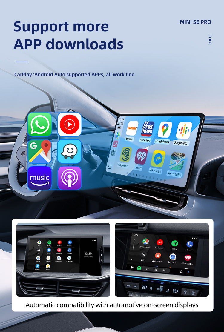 2025 NEW Carlinkit 5.0 Mini wired to wireless carplay Adapter Carlink ...