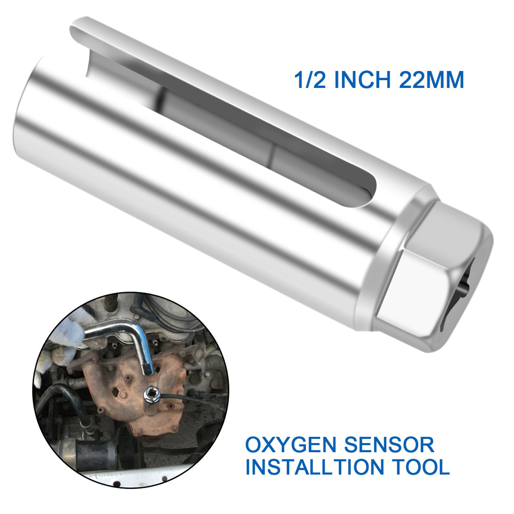 Universal Auto Oxygen Sensor 22mm 1/2"Drive Socket Wrench Drive Removal ...