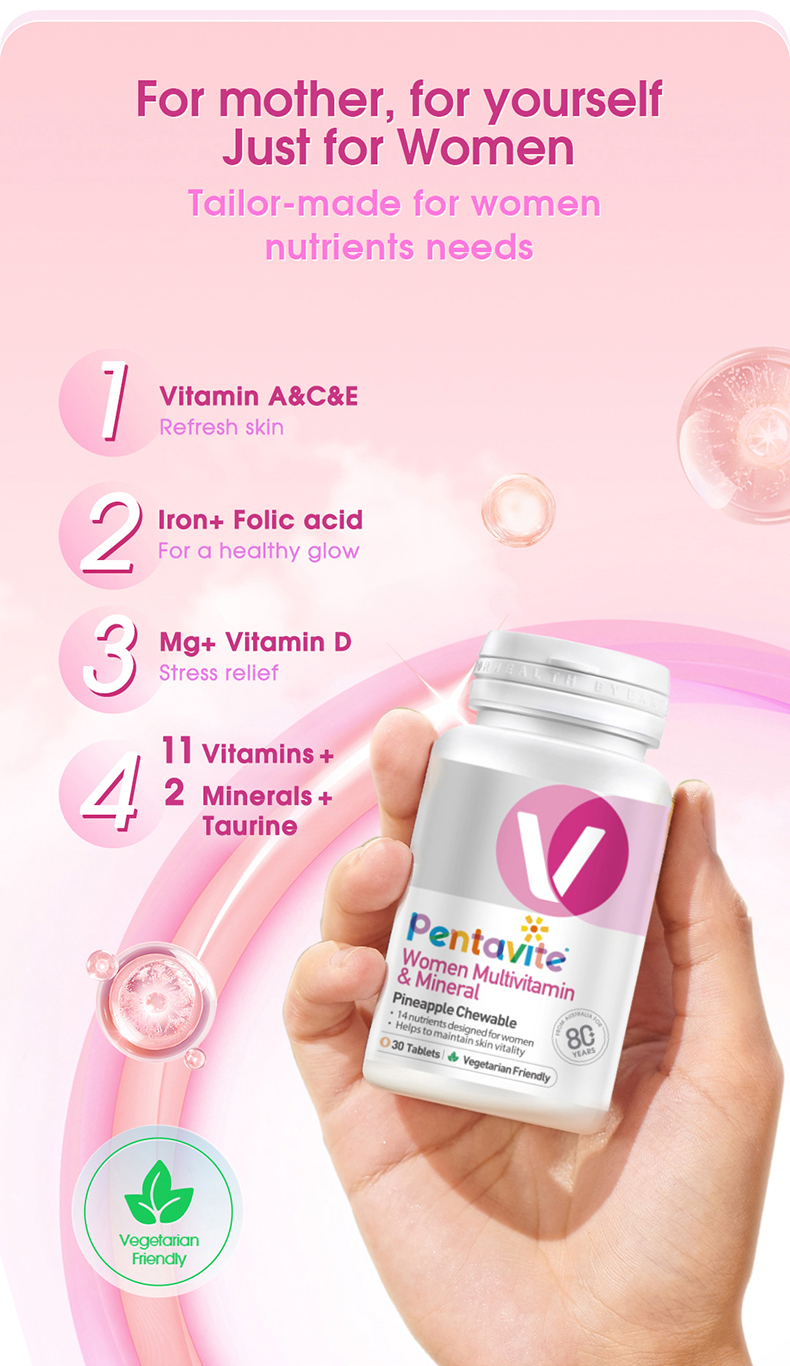 【The Family Beauty Boost】Pentavite 3 Bottles Set (Niacinamide + Women ...