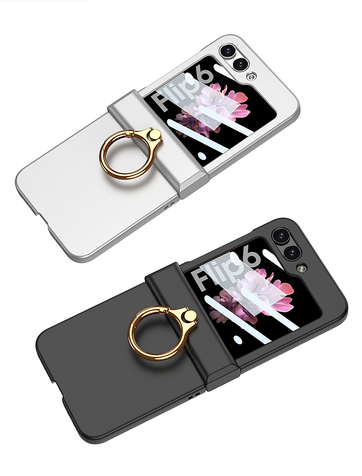 Ready New For Samsung Galaxy Z Flip 6 case with stand Flip5 cover with ...