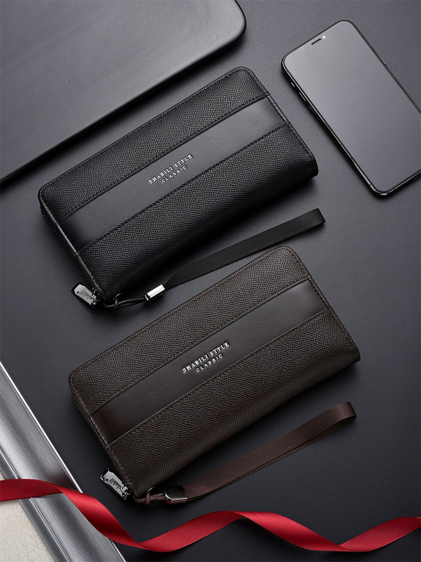 OTOHE Men's Long Wallet PU Multi-Functional Wallet Multi-Card Position ...