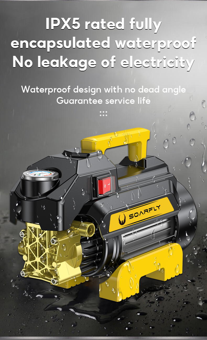 SOARFLY 4800W Water Jet Car High Pressure Cleaner Portable Water Jet ...