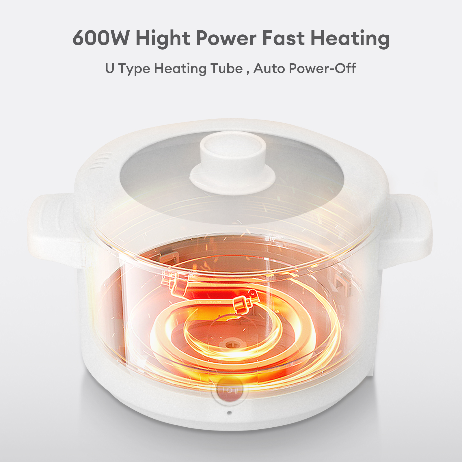 HODEKT 2.0L Mini Rice Cooker Multi-Functional Machine Non-Stick Inner ...
