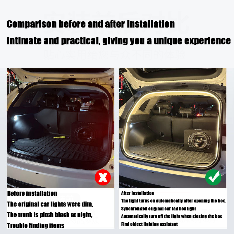 ZLWR HAVAL H6 trunk light bar, tailgate decorative light, trunk camping ...