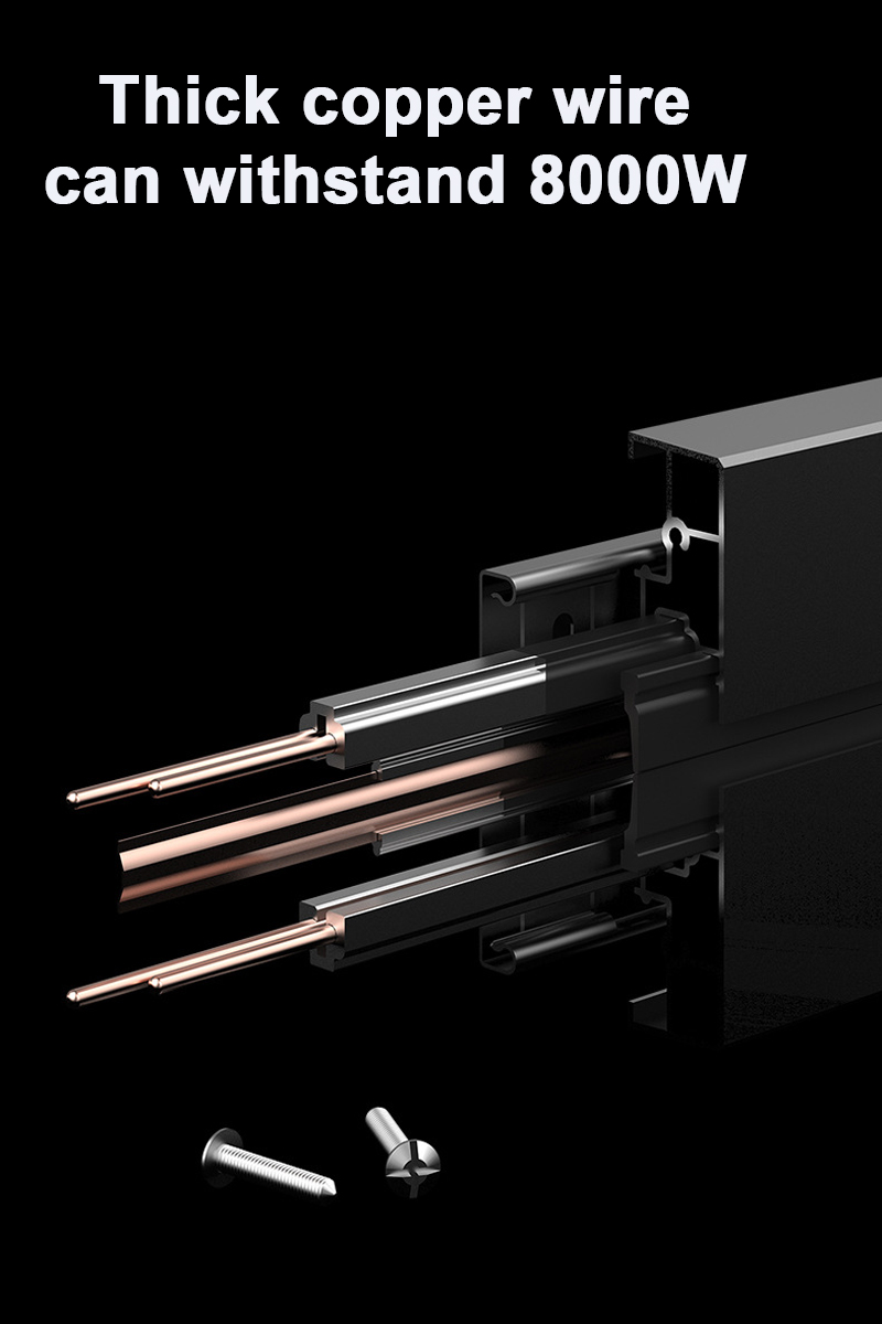 Waterproof Power Track Socket 32A Power Line with 13A Flat Pin Adapter ...