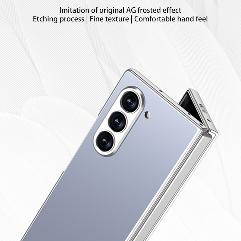 For Samsung Galaxy Z Fold 6 case Fold5 cover with glass Fold6 casing AG ...