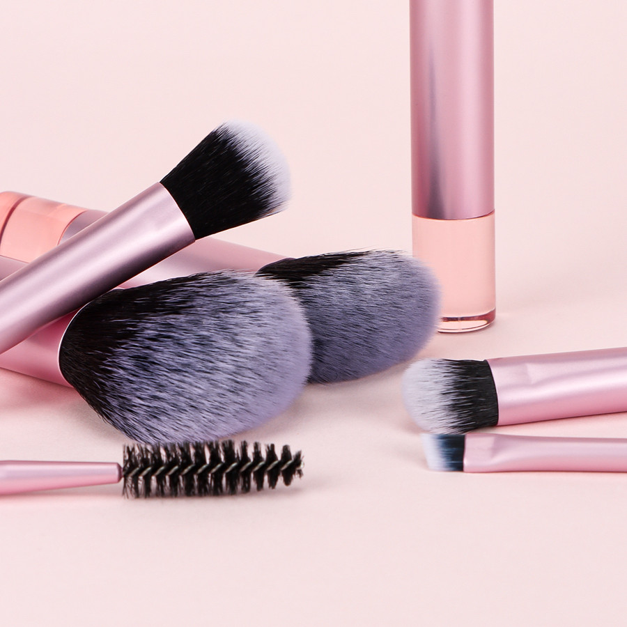 10pcs Mini Makeup Brush Set Powder Eyeshadow Foundation Blush Blender ...