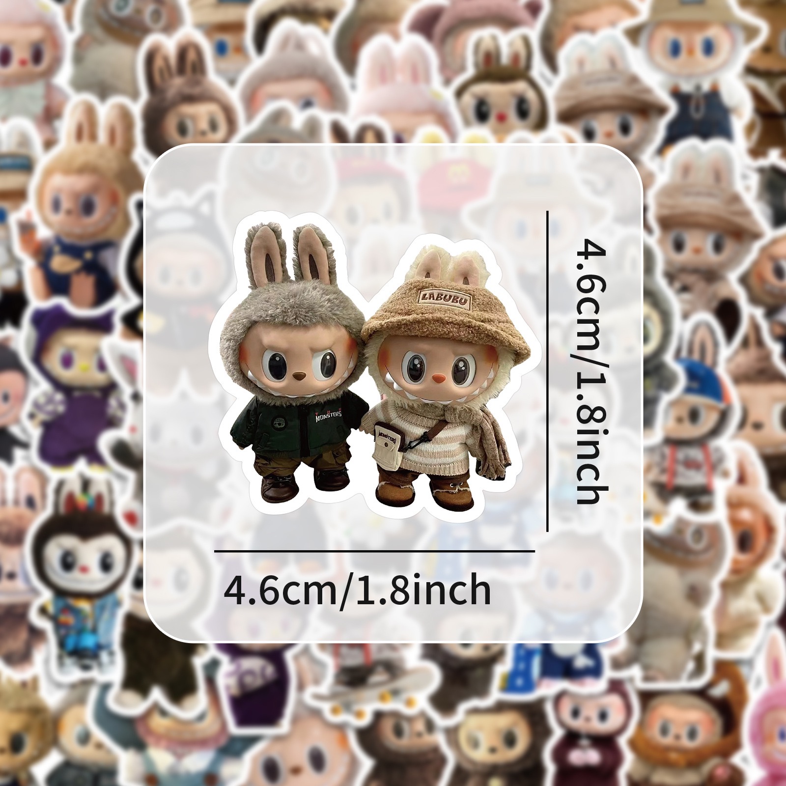 Labubu stickers, waterproof children's cartoon cute stickers ...