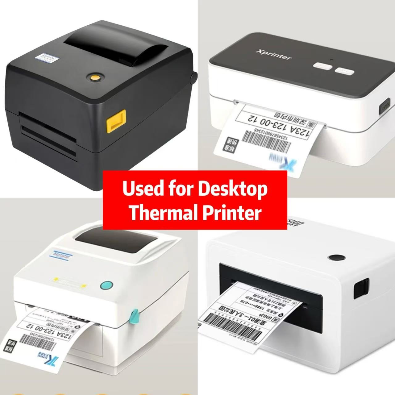 (2rolls) Color blank barcode Sticker For Xprinter Thermal Printer ...