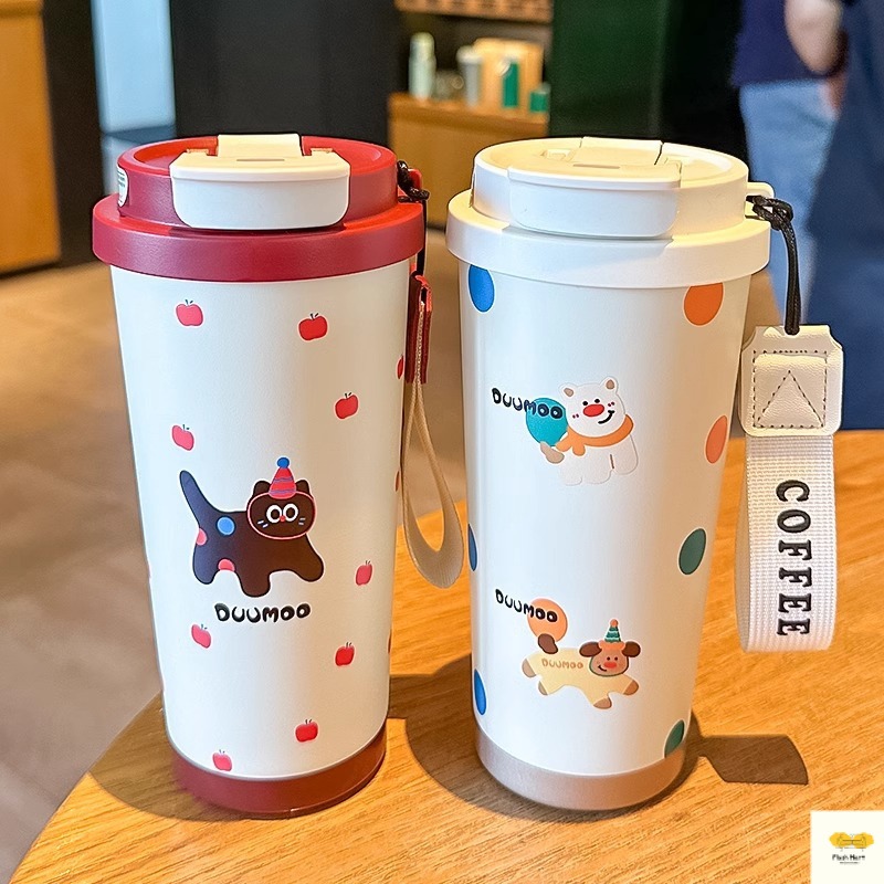 ⚡Thermos Cup 550ml Coffee Cup Tumbler Cup Vacuum Water Bottle Cool 316 ...