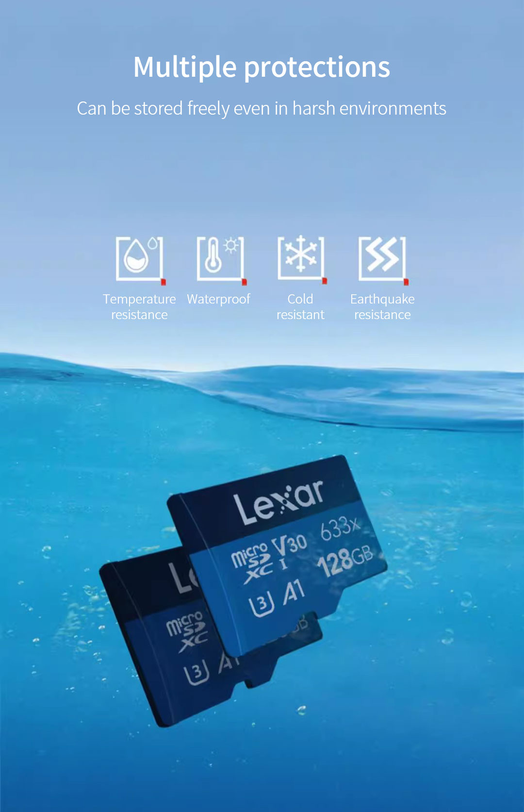 Lexar 633x Micro SD Card Up To 100MB/s High Transfer Speed For Cameras ...