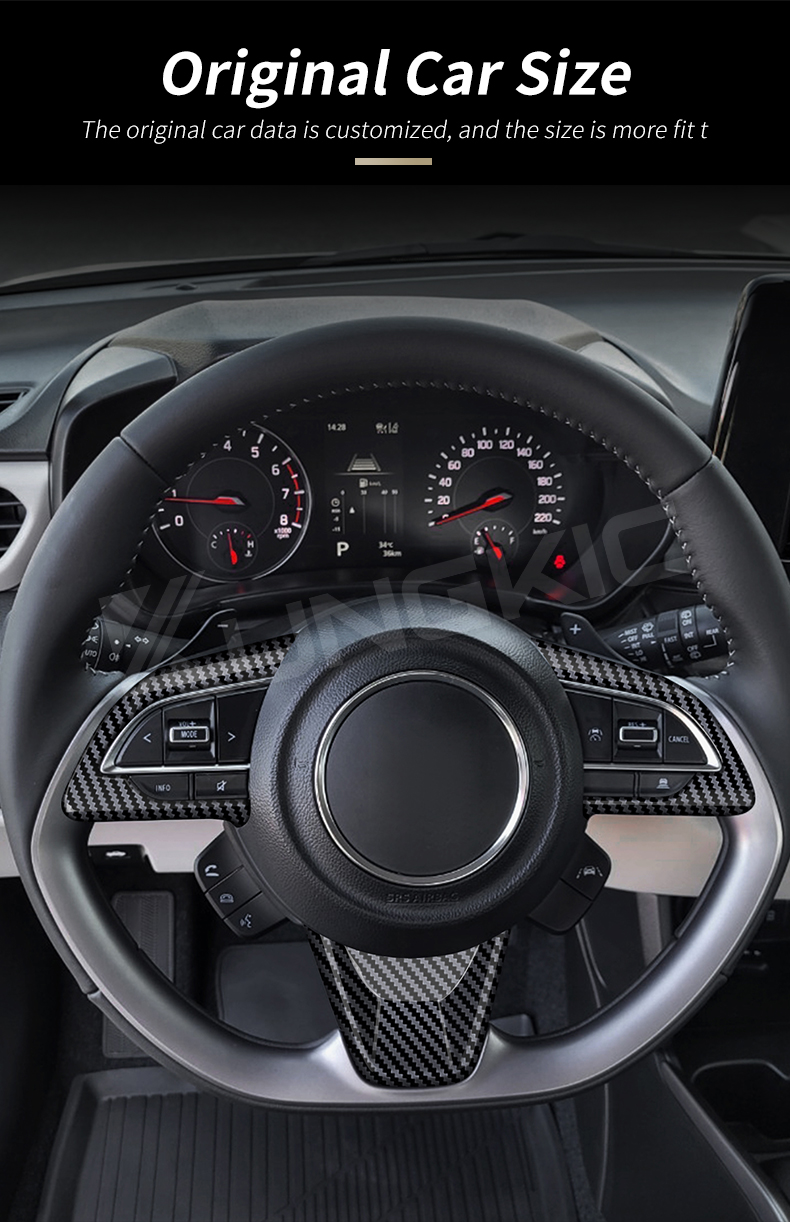 For Suzuki Swift Fronx ABS Carbon Fiber Texture Car Steering Wheel ...