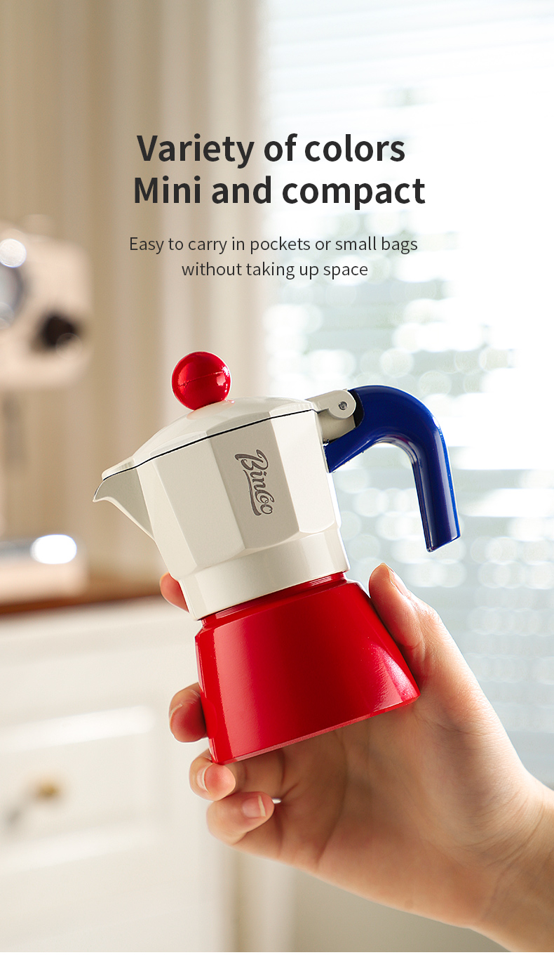 BINCOO Single Valve Moka Pot Home Style Small Coffee Pot Brewing Coffee Set Concentrate ...