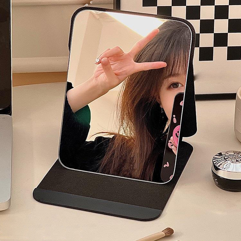 1pc Travel Portable Folding Makeup Mirror Full Screen Desktop Mirror ...