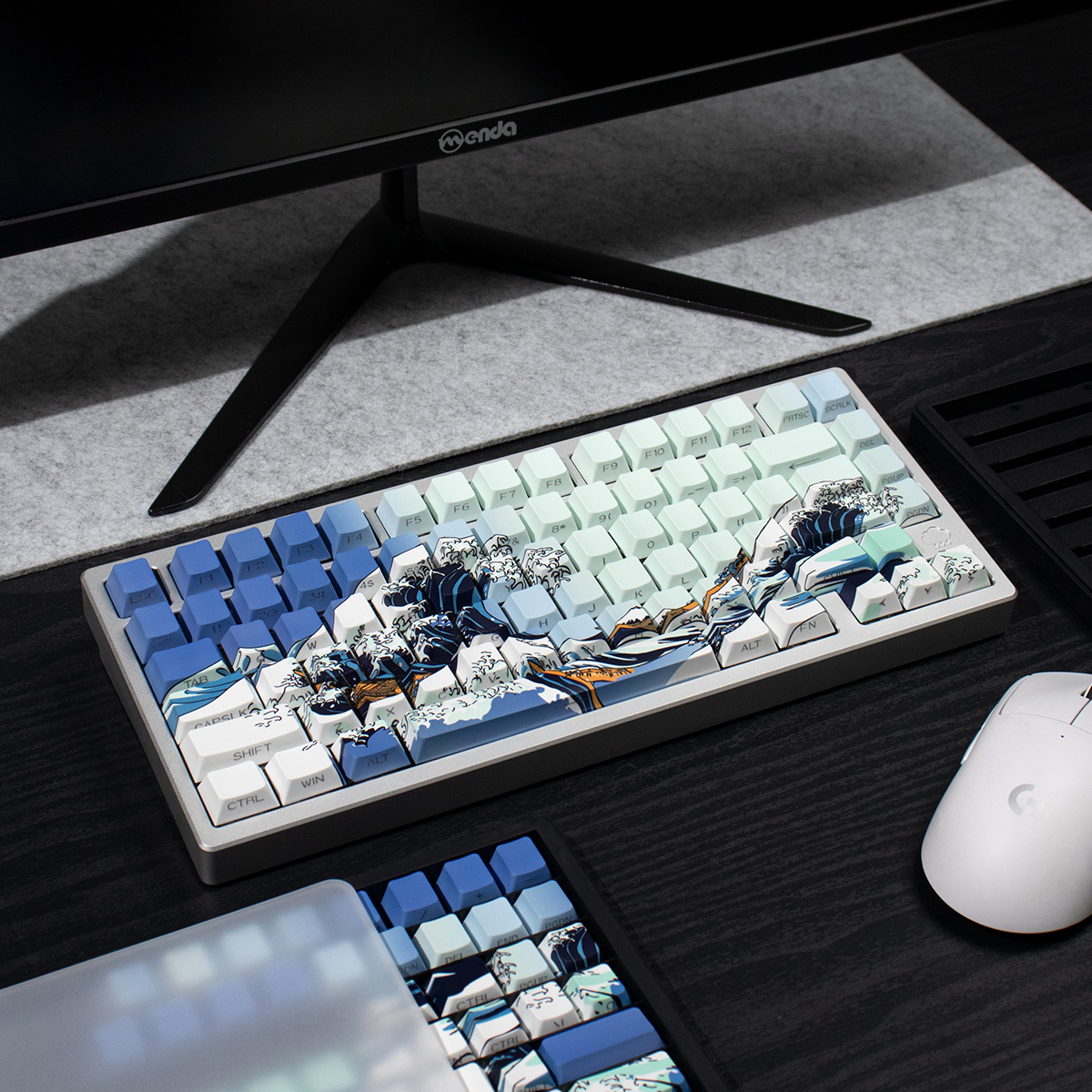 Ukiyo-E Japanese Style Keycaps PBT double Shot Cherry profile Side ...