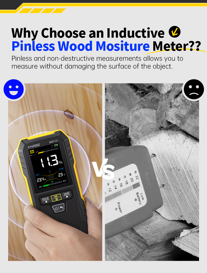 Moisture meter Wood board material moisture tester Wall wall cement ...