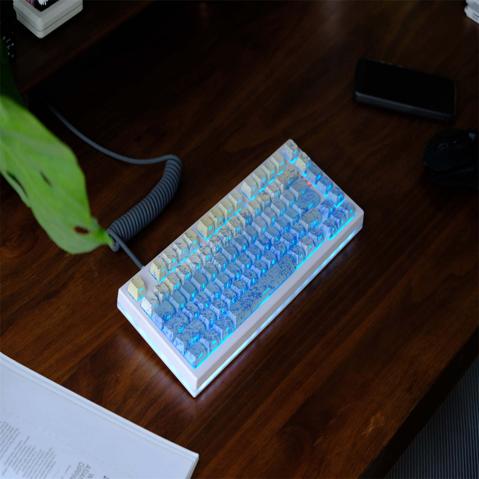Sunny Bay Side light transmission Keycap 136 Keys PBT Material Cherry ...