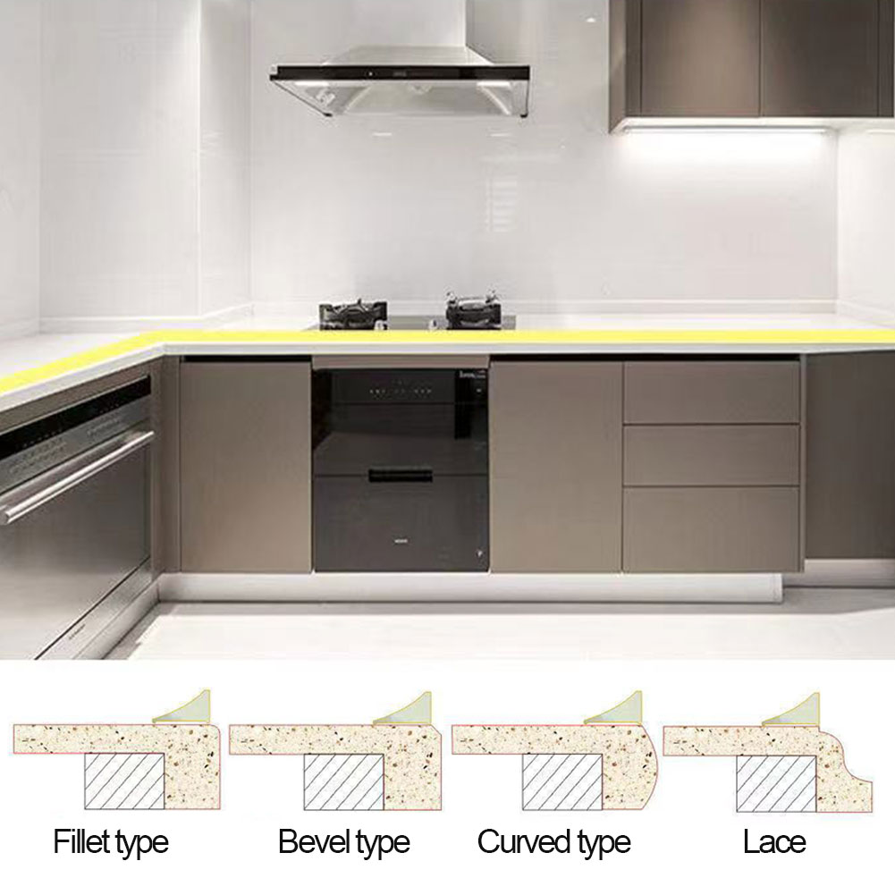 Kitchen Countertop Water Blocking Strip Water Barrier Dry Wet ...