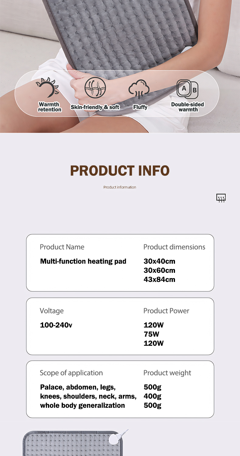 KONKO Pain Relief Back Effective Electric Heating Pad Neck Portable Physiotherapy Hot Compress S ...