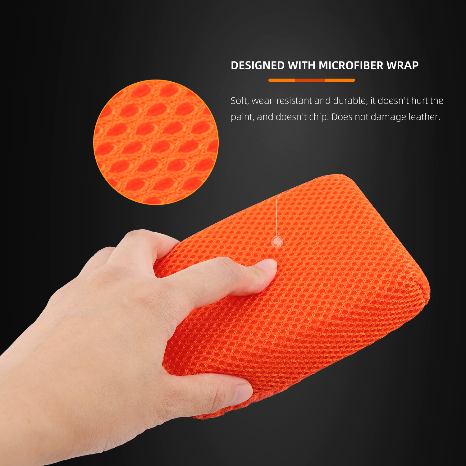 SPTA Ultra Clay Scrubber ,1Pc Clay Bar Sponge Deep Clean Glass,Premium ...