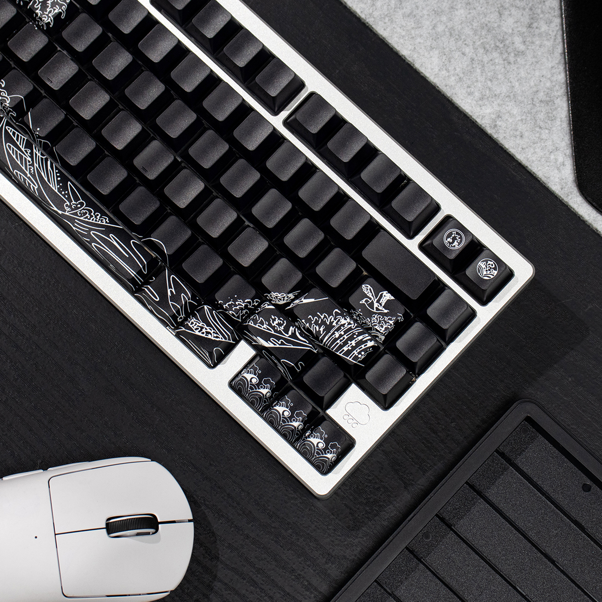 Ukiyo-E Japanese Style Keycaps PBT double Shot Cherry profile Side ...