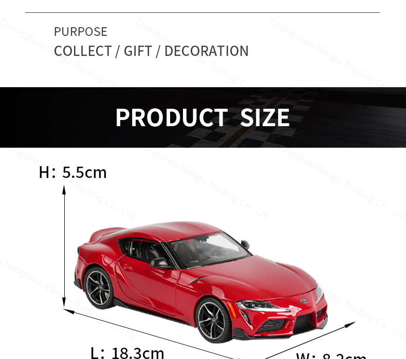Maisto 1:24 Toyota GR Supra Static Die Cast Vehicles Collectible Model ...