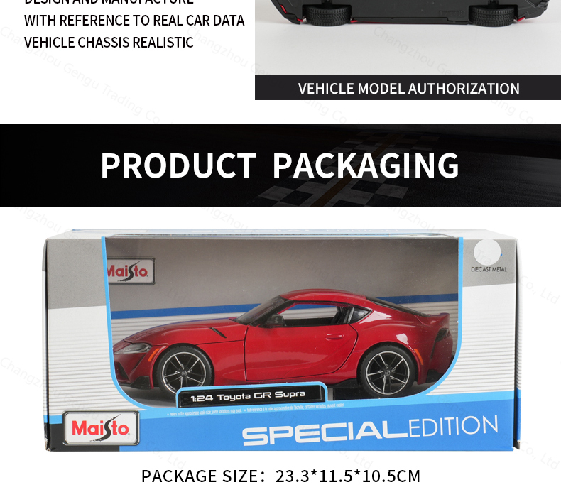 Maisto 1:24 Toyota GR Supra Static Die Cast Vehicles Collectible Model ...
