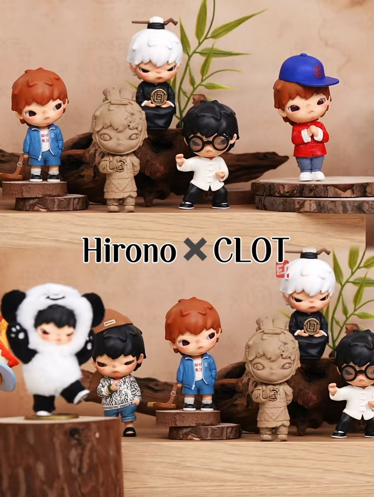 HIRONO Hirono x CLOT series hirono v8 Pendant Blind Box art toy ...