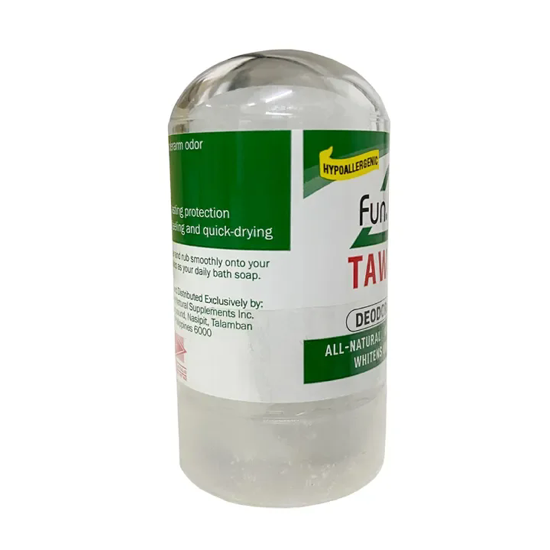FUN.G Tawas Stick All -Natural Antibacterial Whitens Underarm 60g ...
