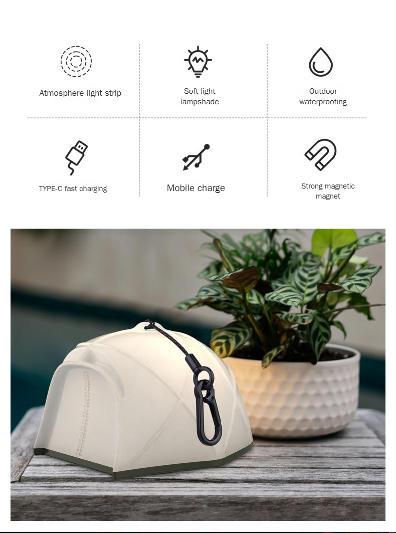 Multi functional outdoor 15m string ambient light TYPE-C charging ...