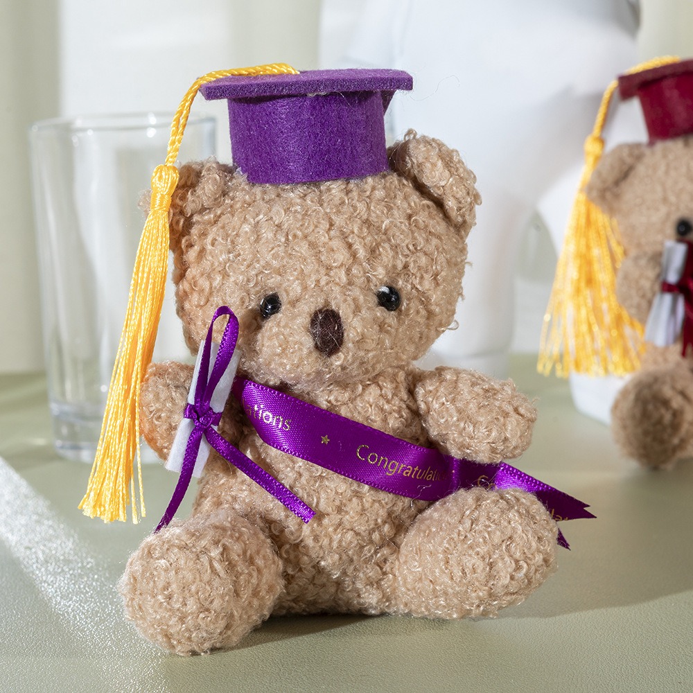 AOPHEKM Doctor Bear Plush Toy, Dr. Bear Key Ring Cartoon Lovely Bear ...