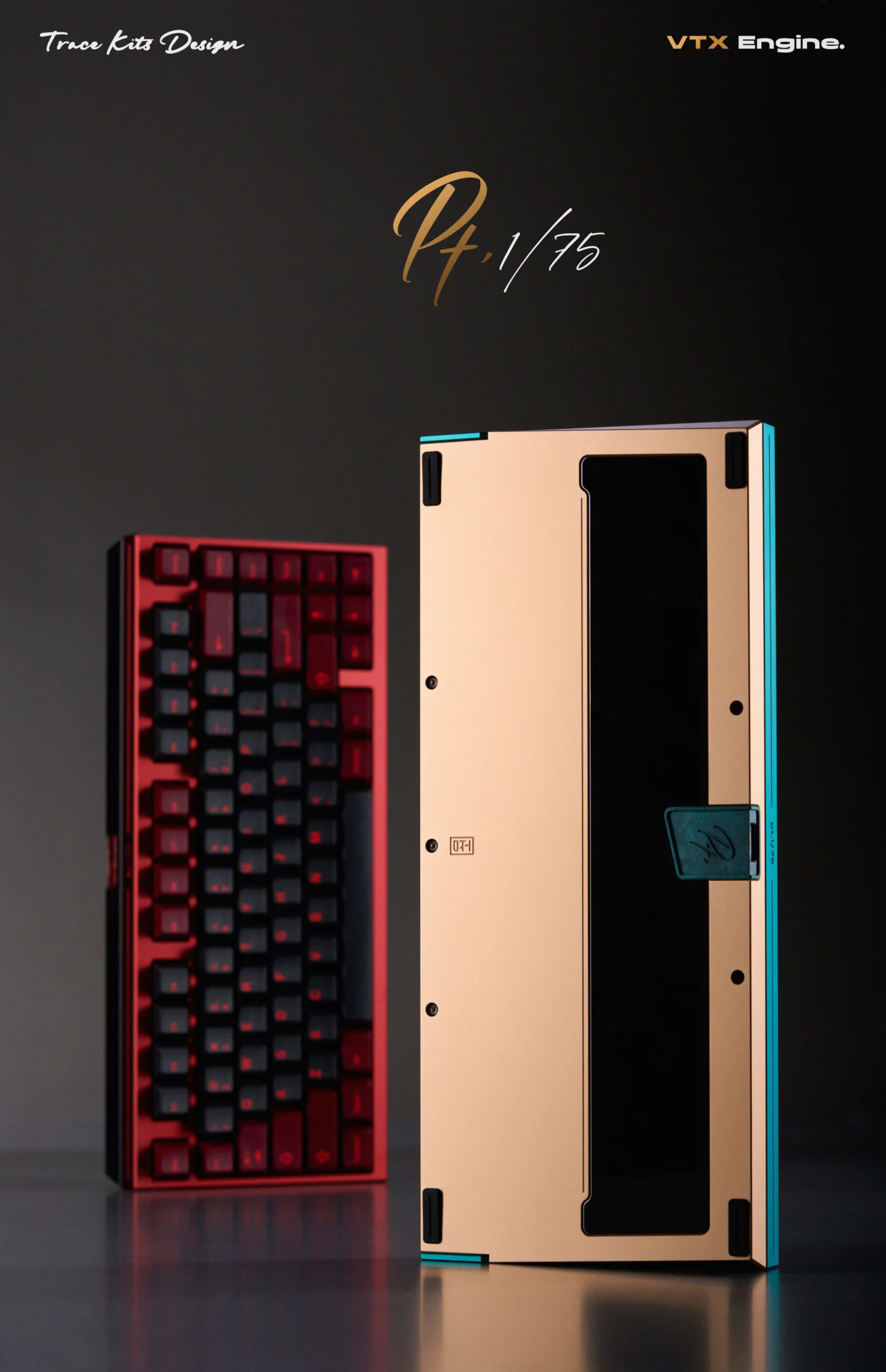 TKD pt 1.75 Aluminum Customized Keyboard Kit Cotton free Hot swappable ...