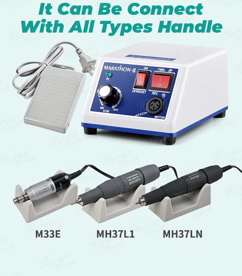Dental Laboratory Micromotor Marathon N3 +35000 RPM Handpiece Dentistry ...